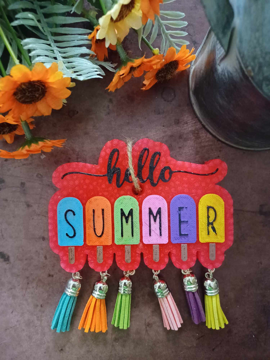 Hello Summer with Tassels Freshie| Southern Scents Fragrances