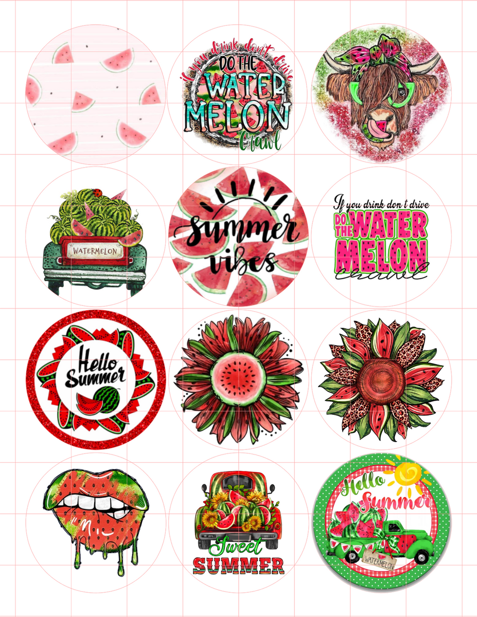 Watermelon 1 Cardstock Cutouts| Southern Scents Fragrances